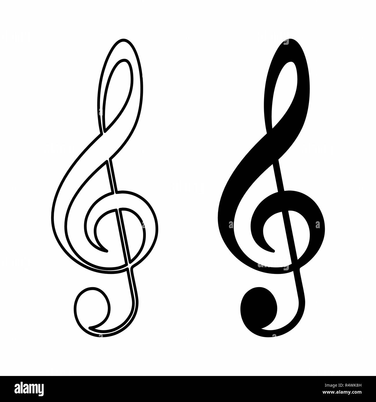 Treble clefs hi-res stock photography and images - Alamy
