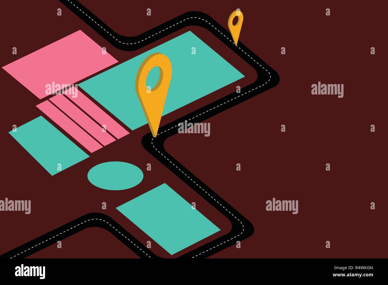 Design business Empty template isolated Minimalist graphic layout ...