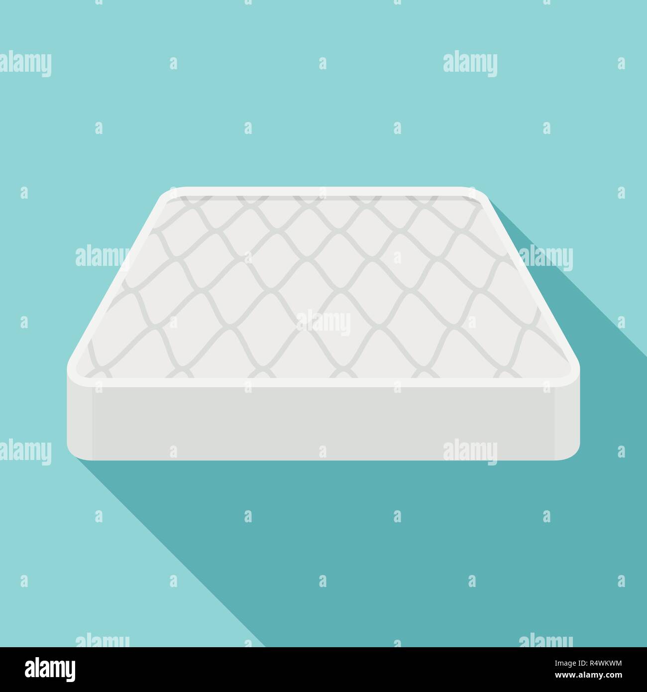 Sleeping mattress icon. Flat illustration of sleeping mattress vector ...