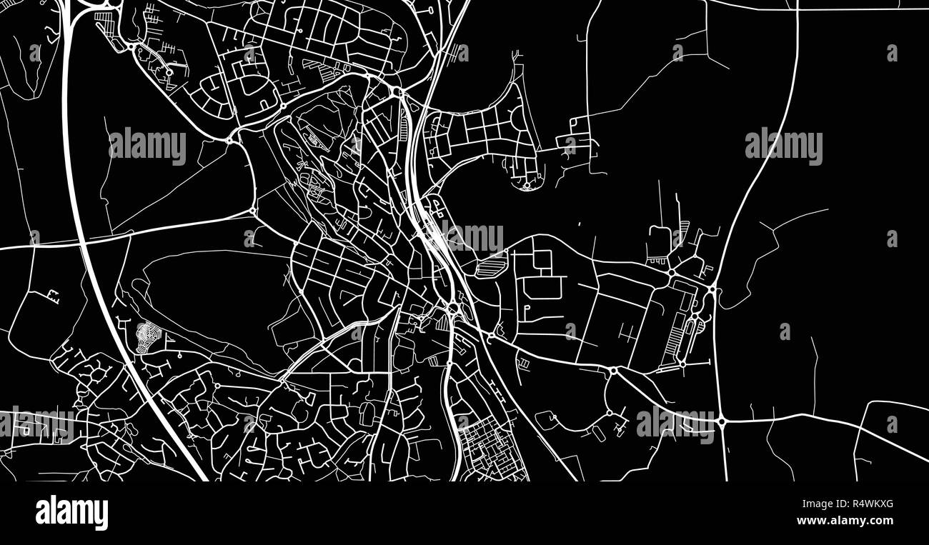 Urban vector city map of Stirling, Scotland Stock Vector Image & Art ...