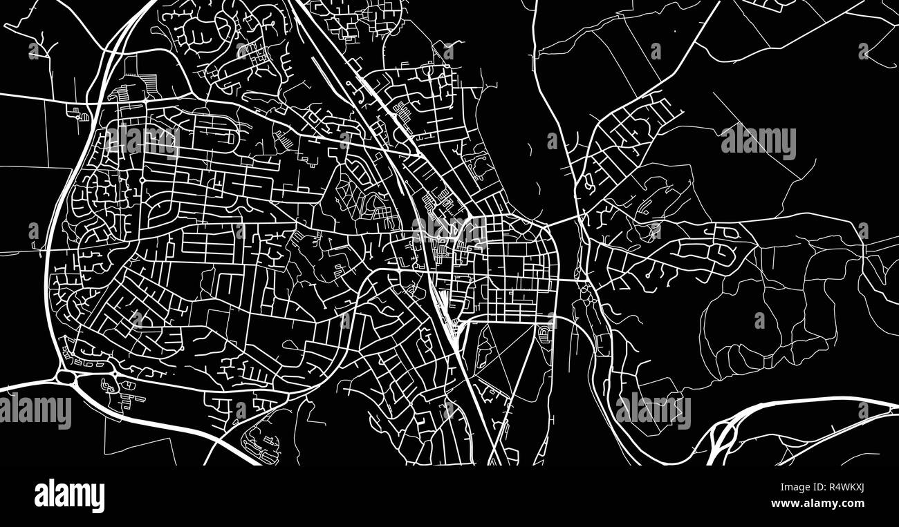 Urban vector city map of Perth, Scotland Stock Vector Image & Art - Alamy