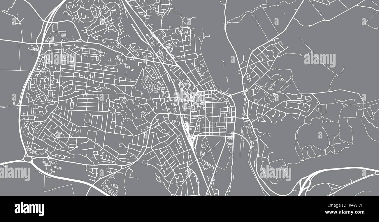 Urban vector city map of Perth, Scotland Stock Vector Image & Art - Alamy