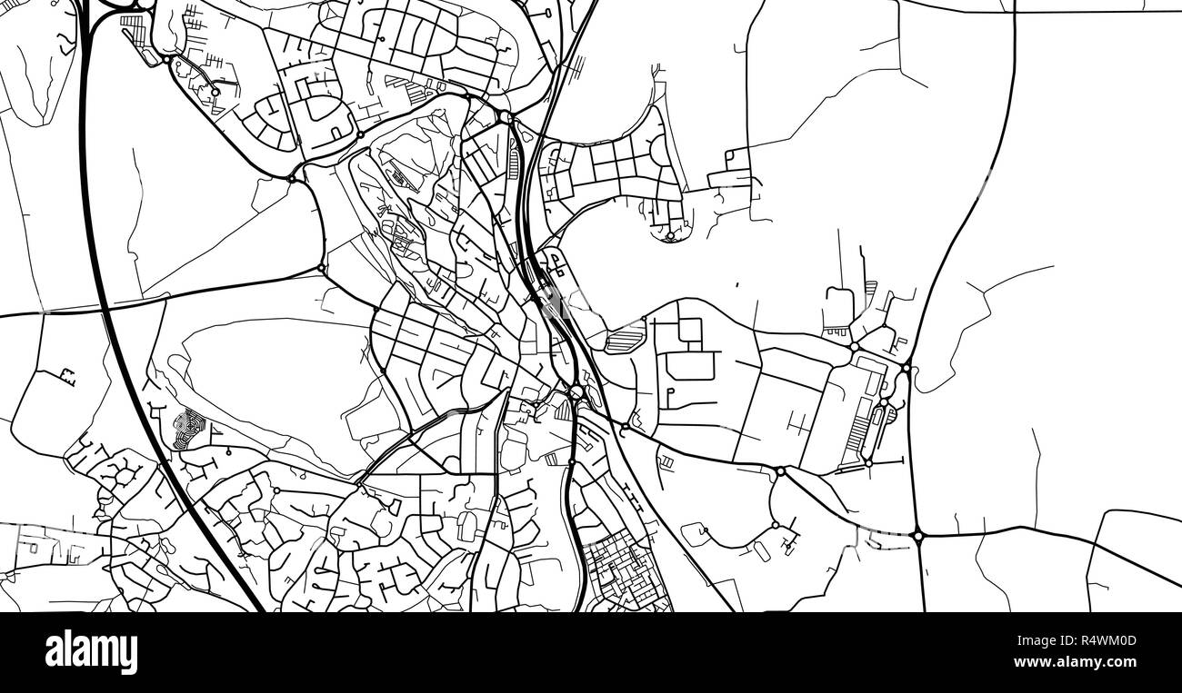 Urban vector city map of Stirling, Scotland Stock Vector Image & Art ...
