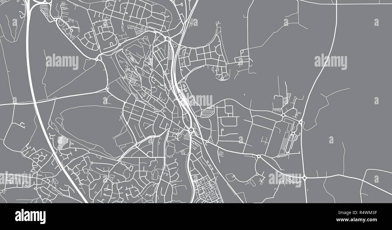 Urban vector city map of Stirling, Scotland Stock Vector Image & Art ...