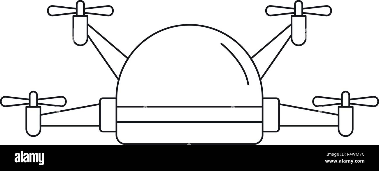 Small drone icon. Outline small drone vector icon for web design ...