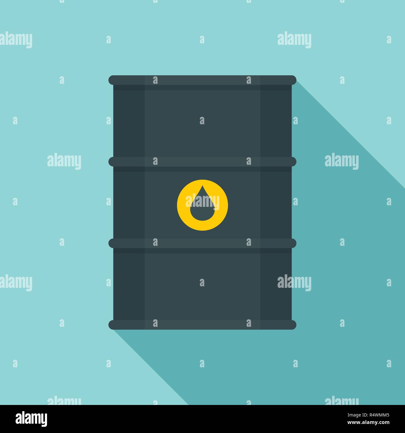 Petrol barrel icon. Flat illustration of petrol barrel vector icon for ...