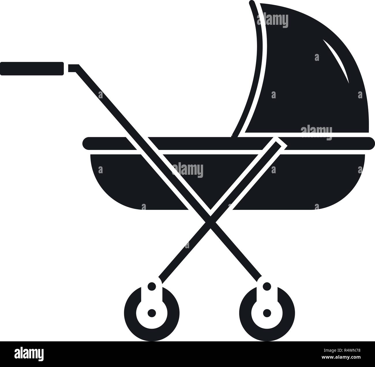 Small pram icon. Simple illustration of small pram vector icon for web ...