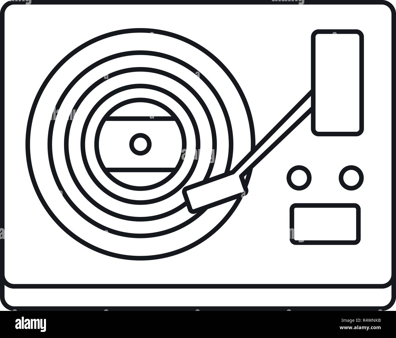 Record Player Outline
