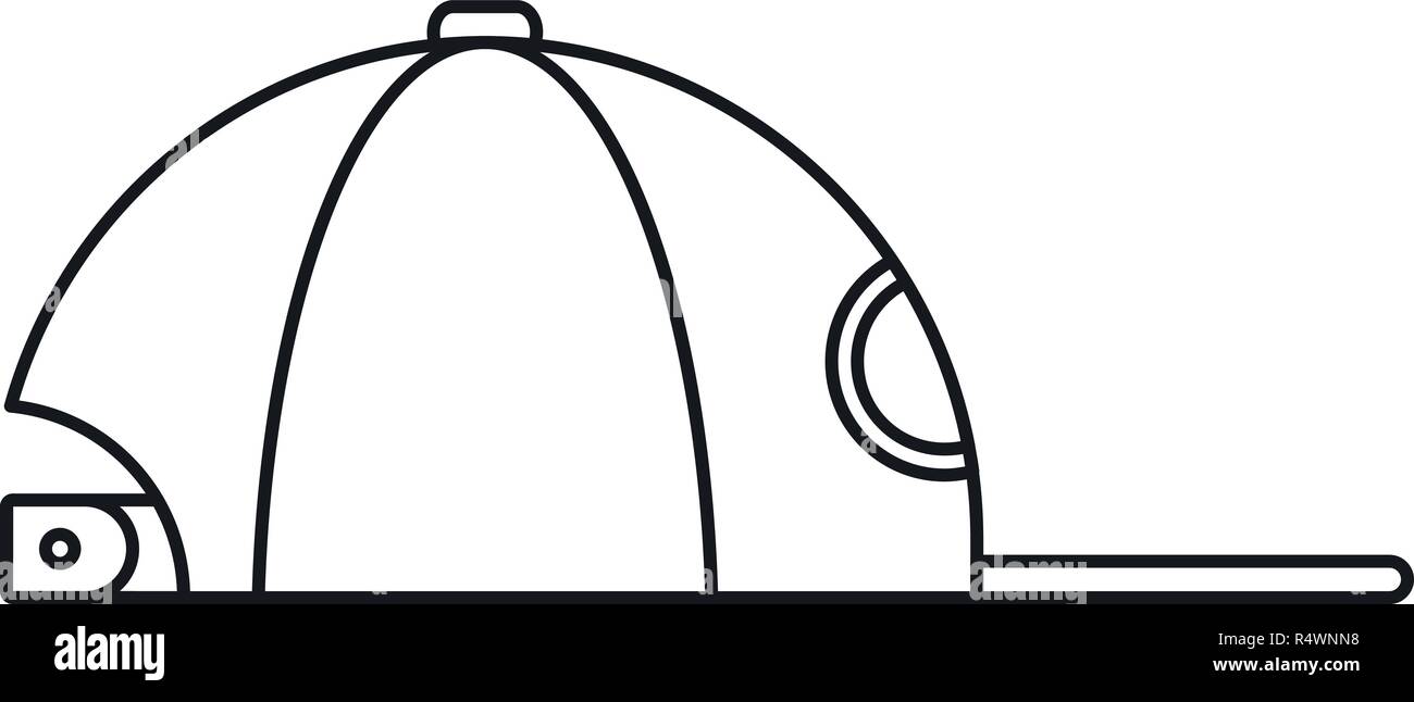 Rap cap icon. Outline rap cap vector icon for web design isolated on ...