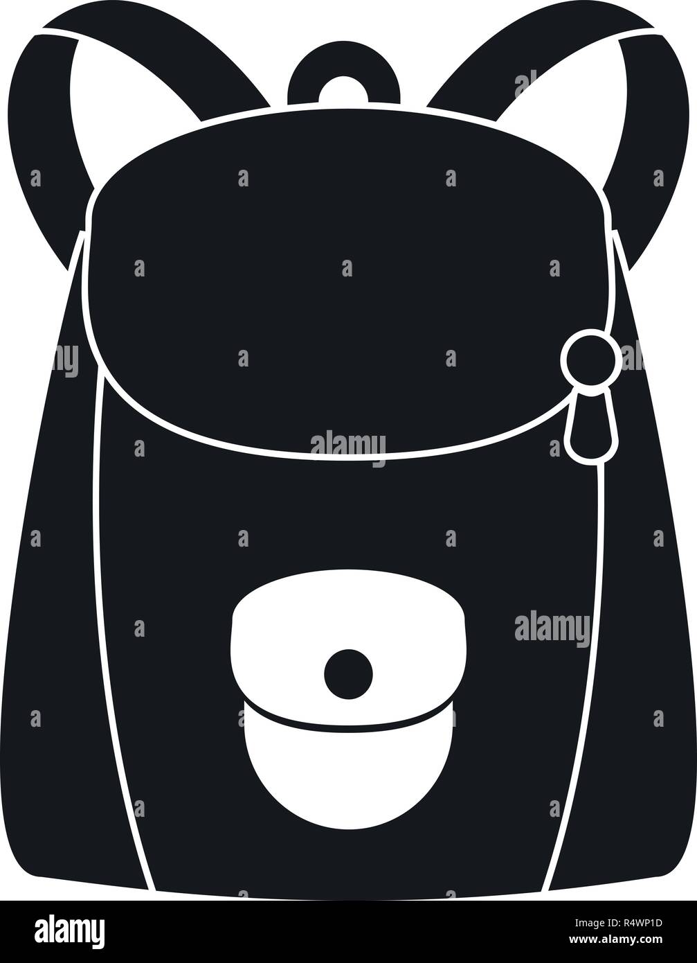 Modern backpack icon. Simple illustration of modern backpack vector ...