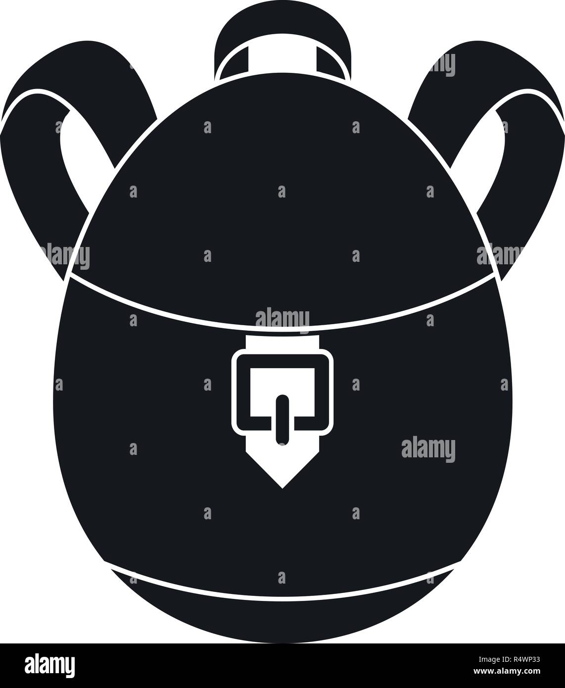 Rucksack icon. Simple illustration of rucksack vector icon for web ...