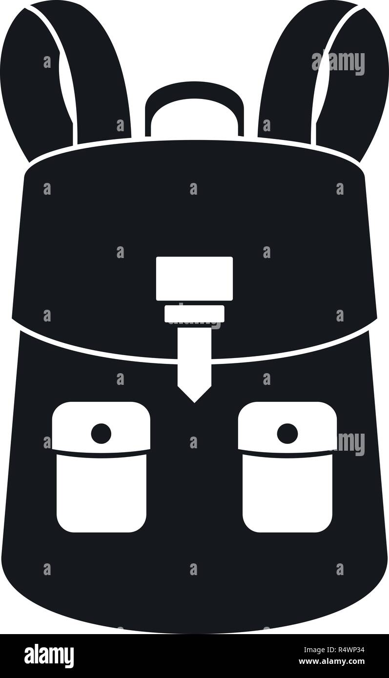 Haversack icon. Simple illustration of haversack vector icon for web ...