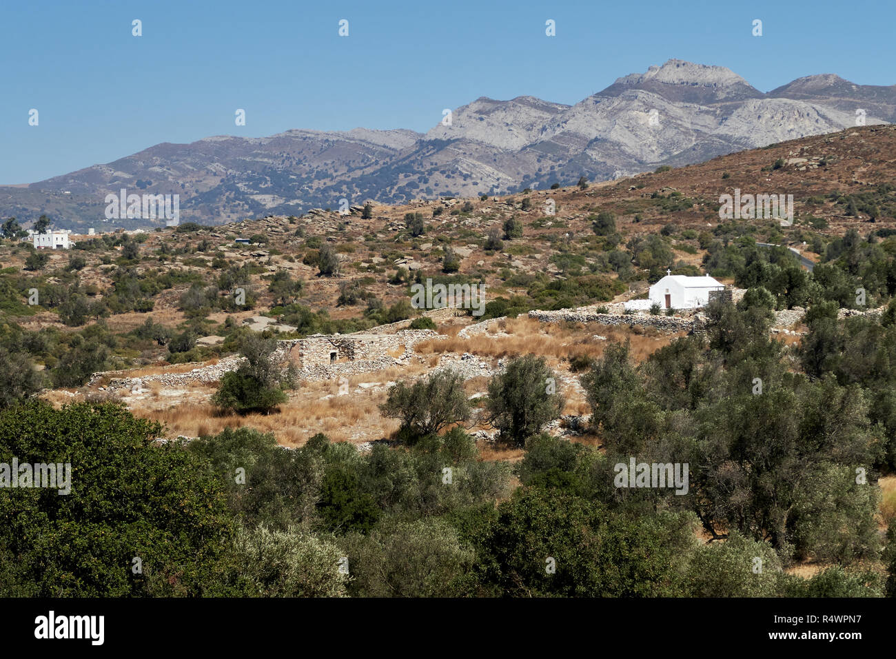 Traditional landscape in Naxos Stock Photo - Alamy