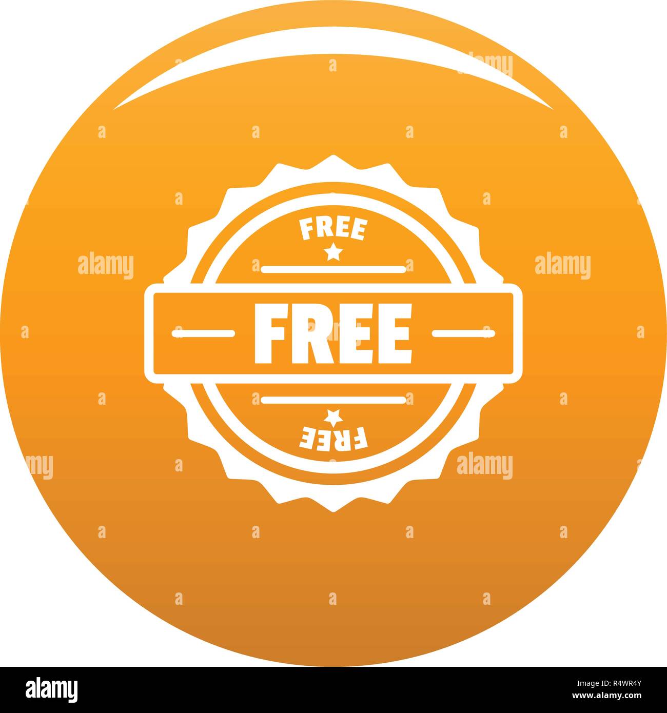 Free logo. Simple illustration of free vector logo for any design ...