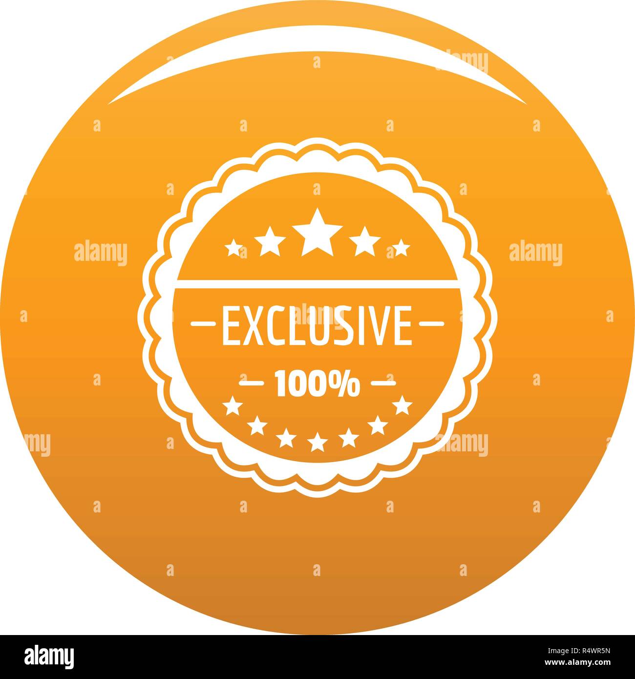 Exclusive logo. Simple illustration of exclusive vector logo for any ...