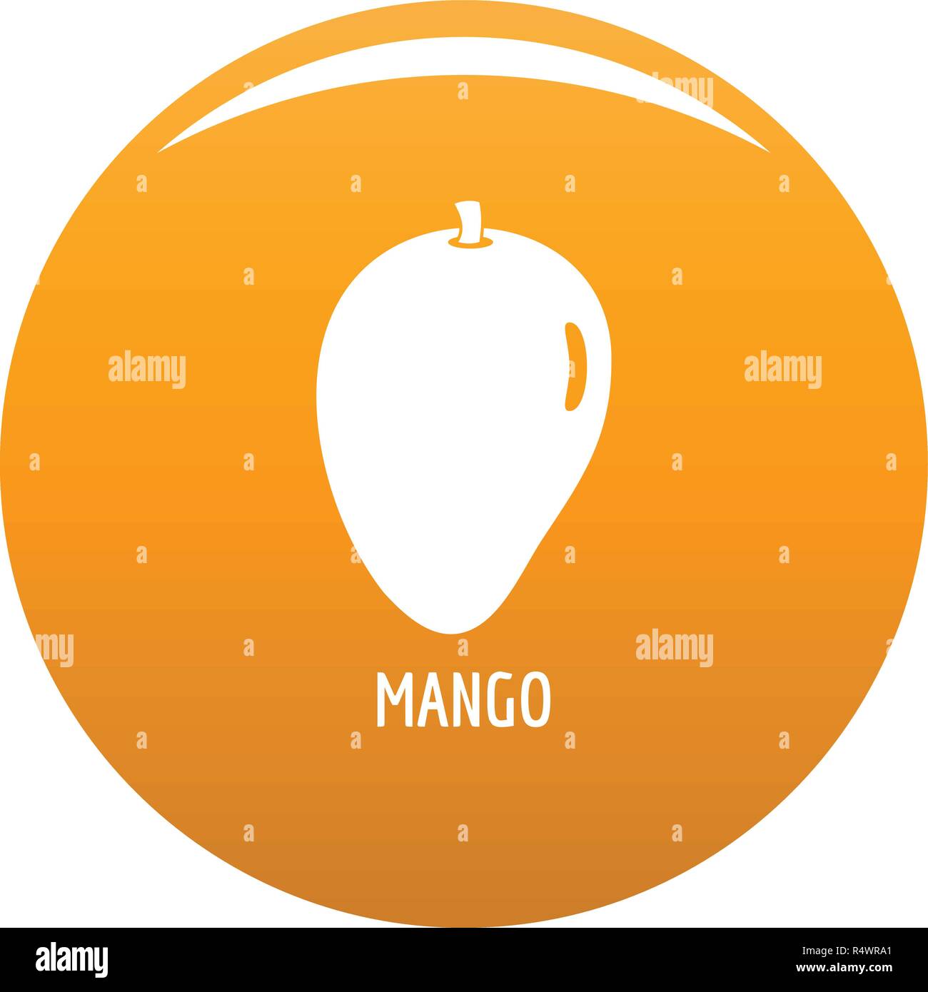 Mango icon. Simple illustration of mango vector icon for any design ...