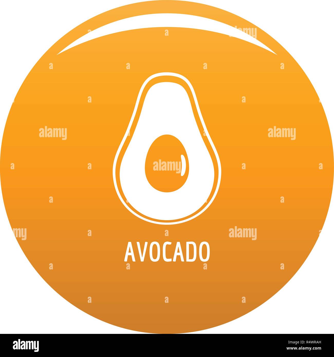 Avocado icon. Simple illustration of avocado vector icon for any design ...
