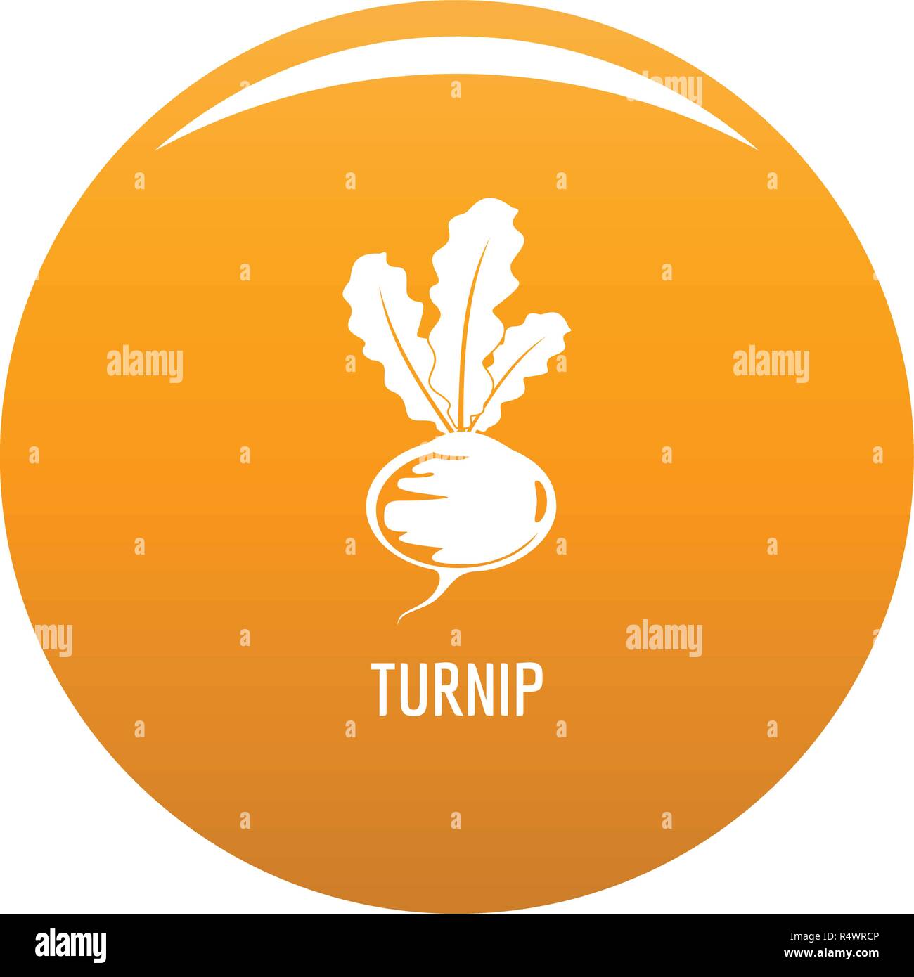 Turnip icon. Simple illustration of turnip vector icon for any design ...