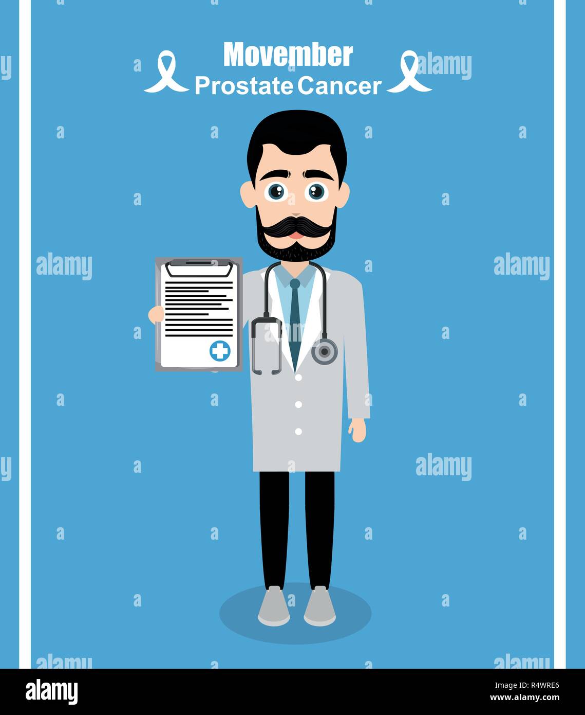 Cancer awareness concept doctor Stock Vector Images - Alamy
