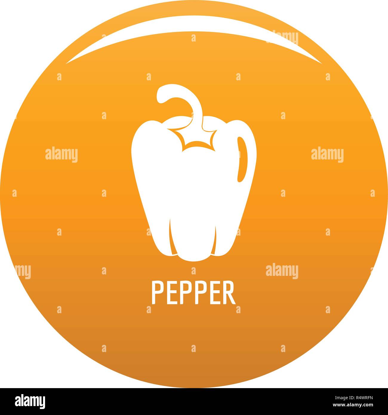 Pepper icon. Simple illustration of pepper vector icon for any design ...