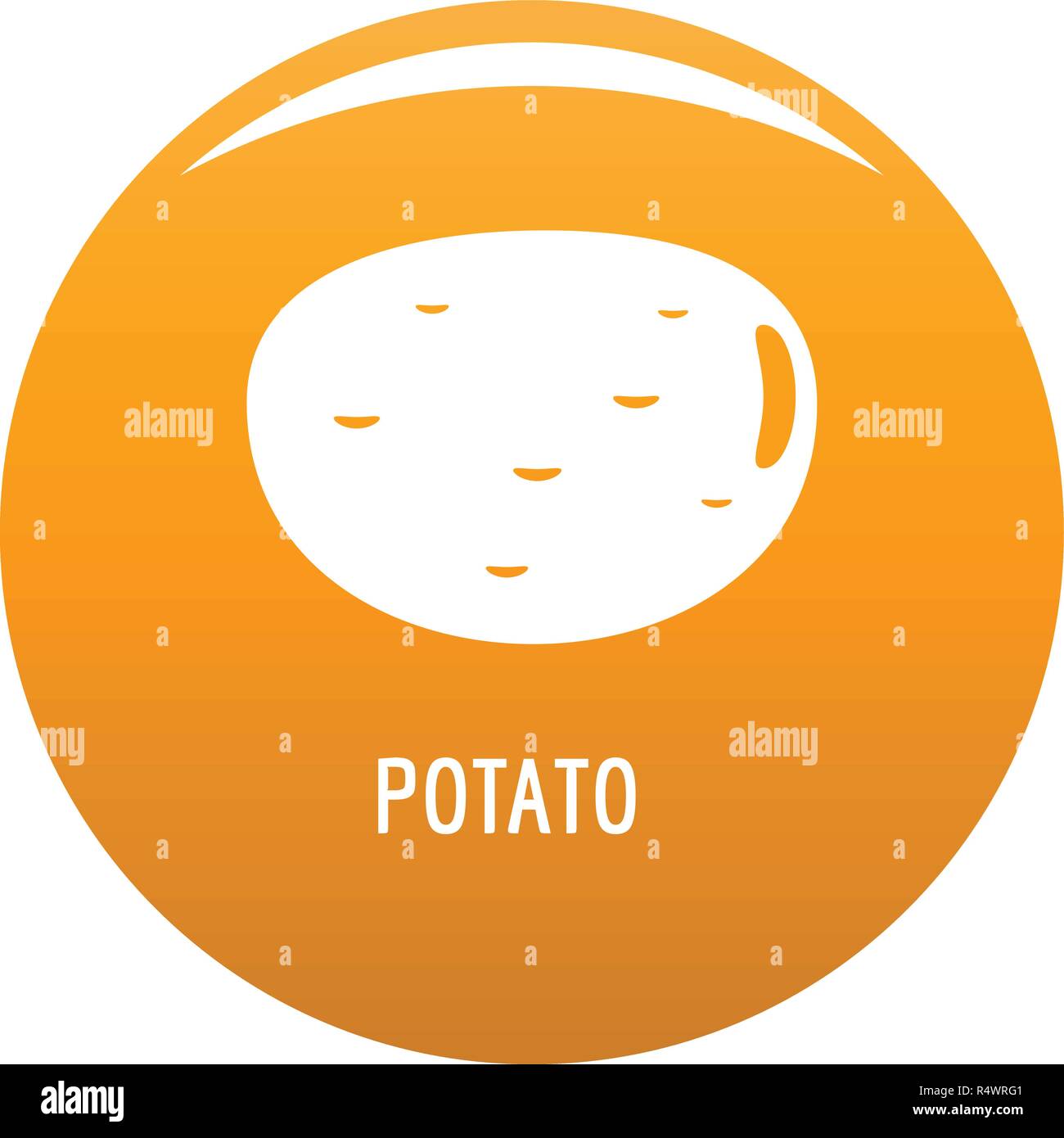 Potato icon. Simple illustration of potato vector icon for any design ...