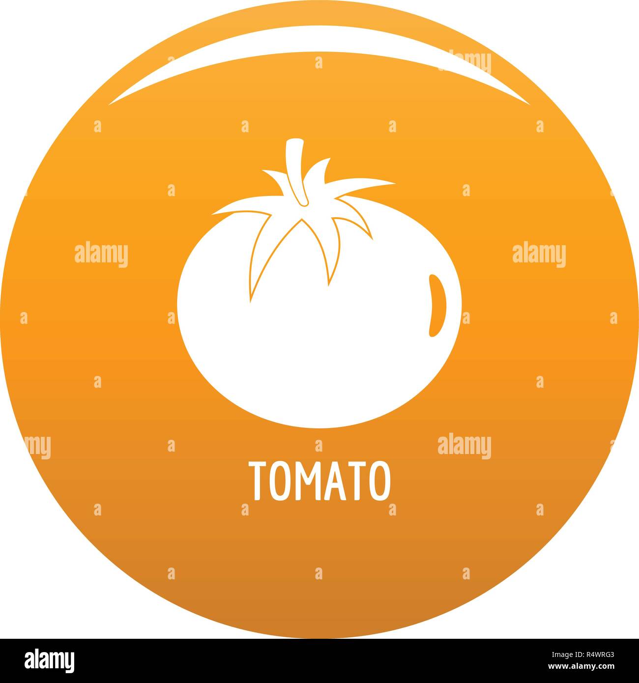 Tomato icon. Simple illustration of tomato vector icon for any design ...