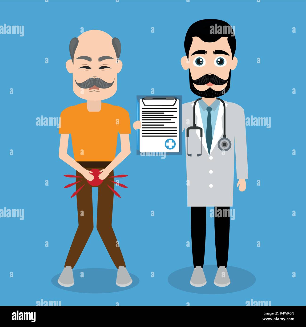 Prostate Cancer Campaign Stock Vector Image And Art Alamy