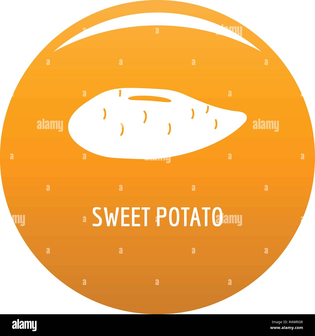 Sweet potato icon. Simple illustration of sweet potato vector icon for ...