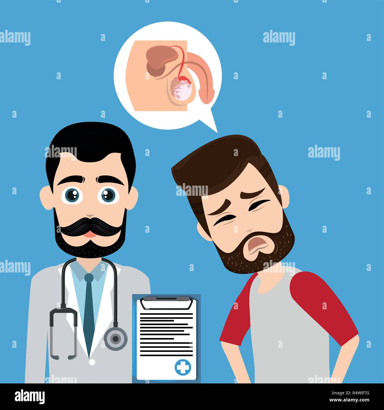 Doctor and young cancer patient Stock Vector Images - Alamy