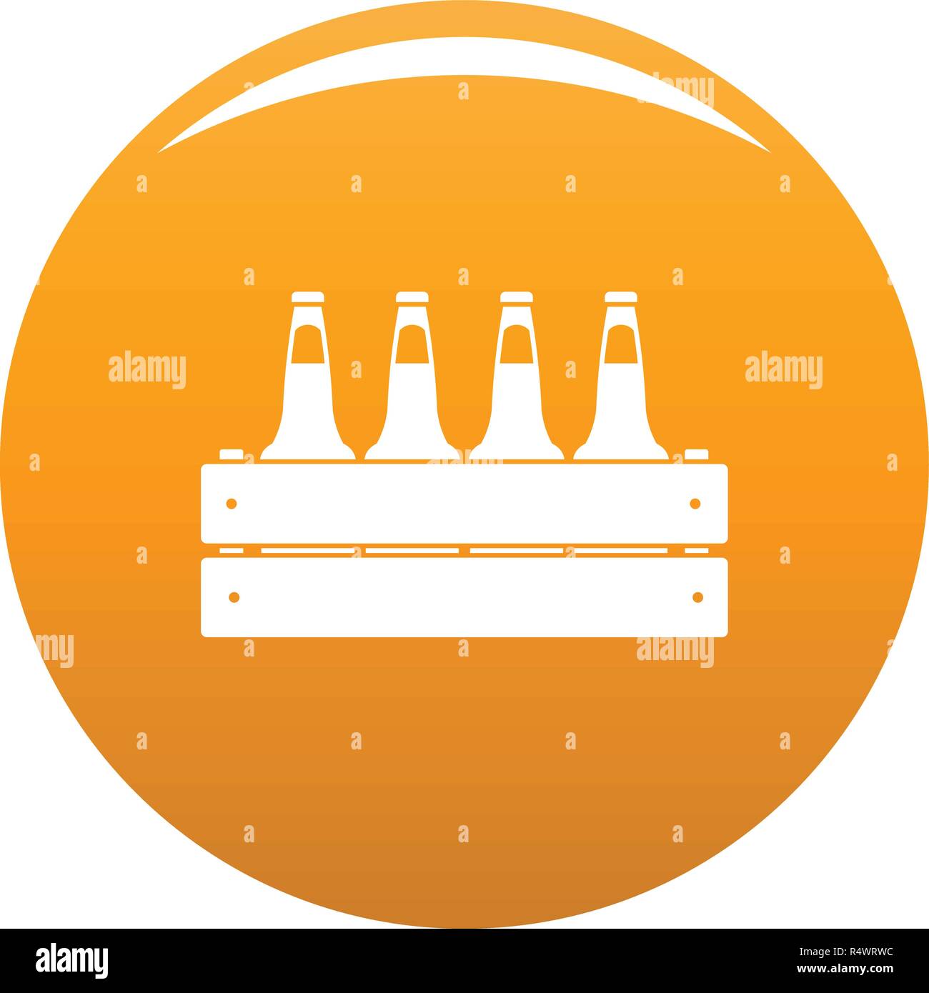 Beer crate icon. Simple illustration of beer crate vector icon for any ...