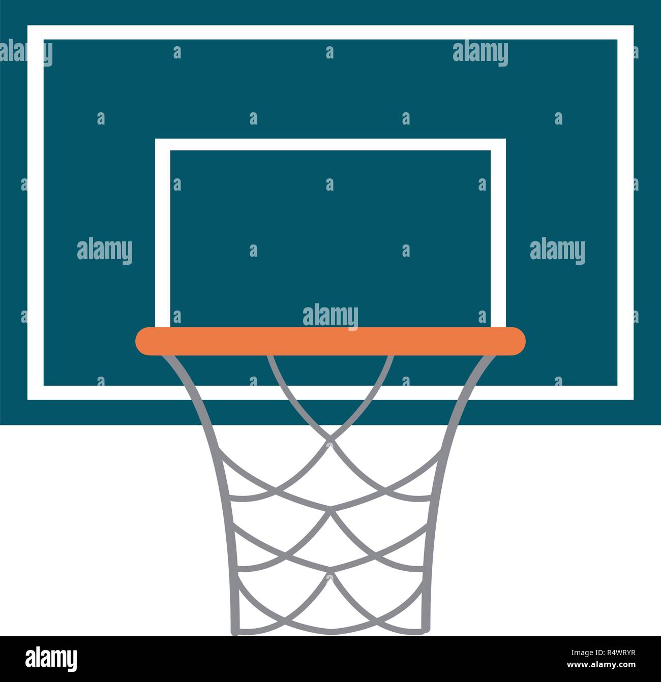 Basketball board with basket Stock Vector Image & Art - Alamy