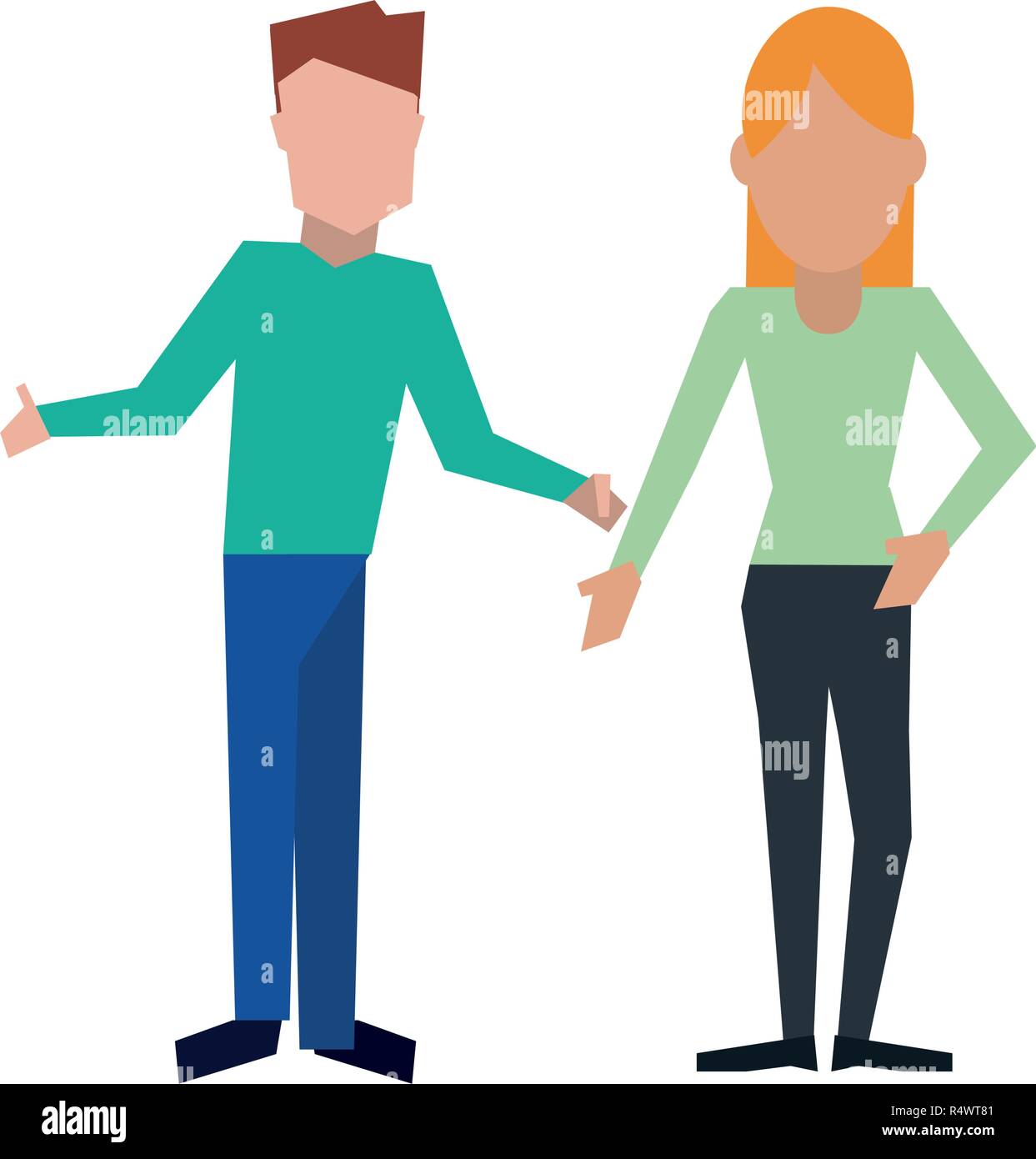 Couple in discussion black and white Stock Vector Image & Art - Alamy