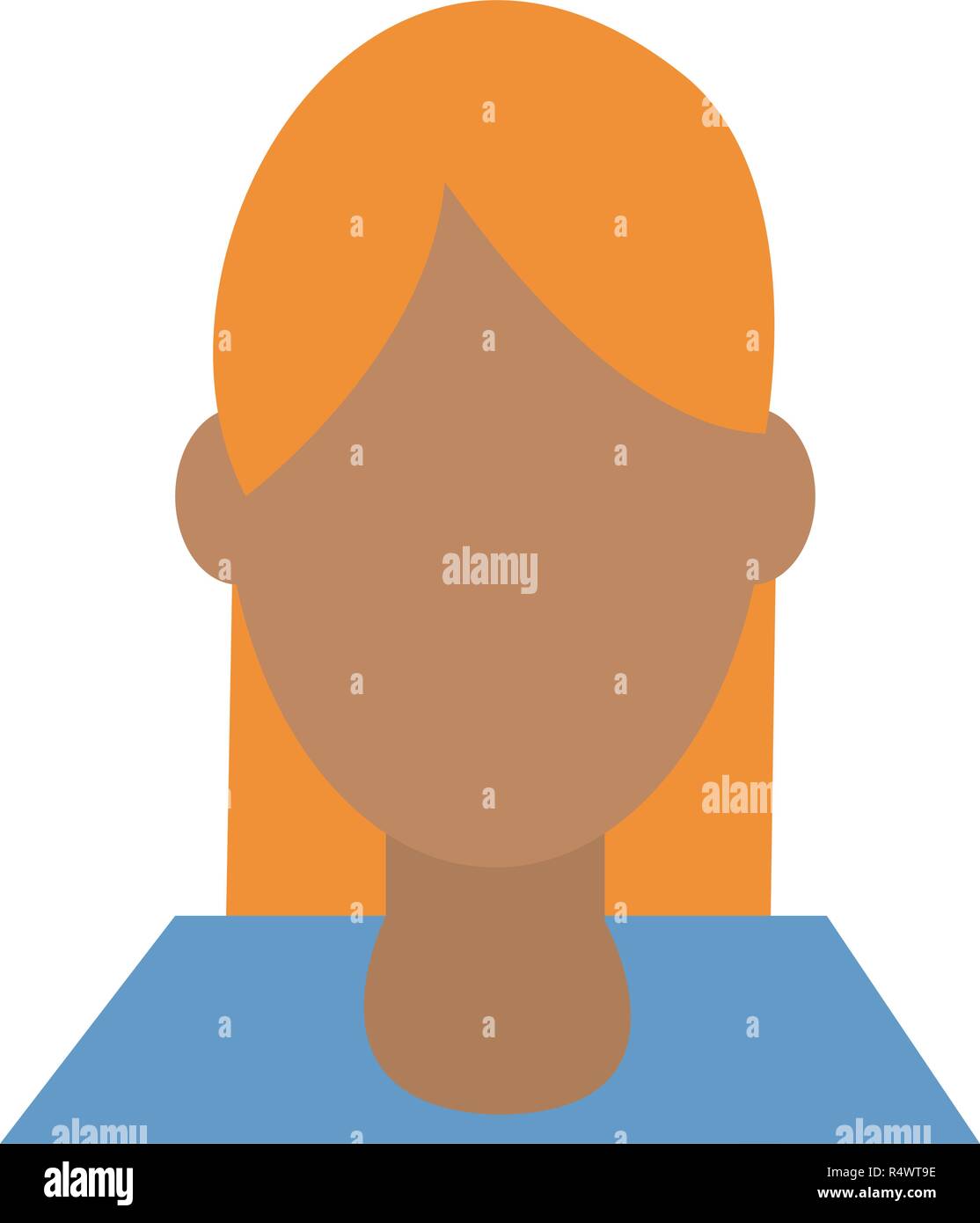 Woman faceless profile black and white Stock Vector Image & Art - Alamy