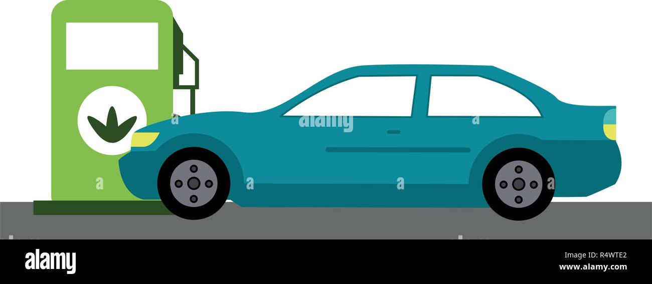 Car on fuel dispenser black and white Stock Vector Image & Art - Alamy