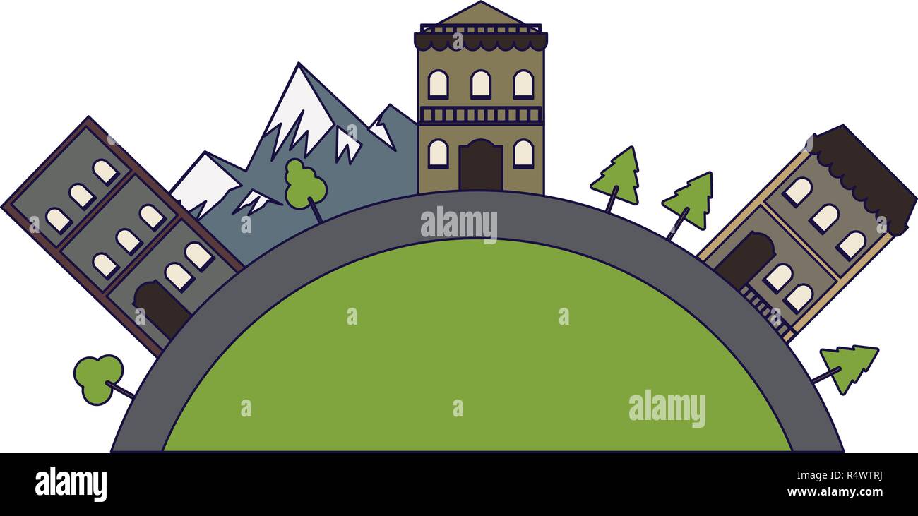 City buildings scenery Stock Vector Image & Art - Alamy