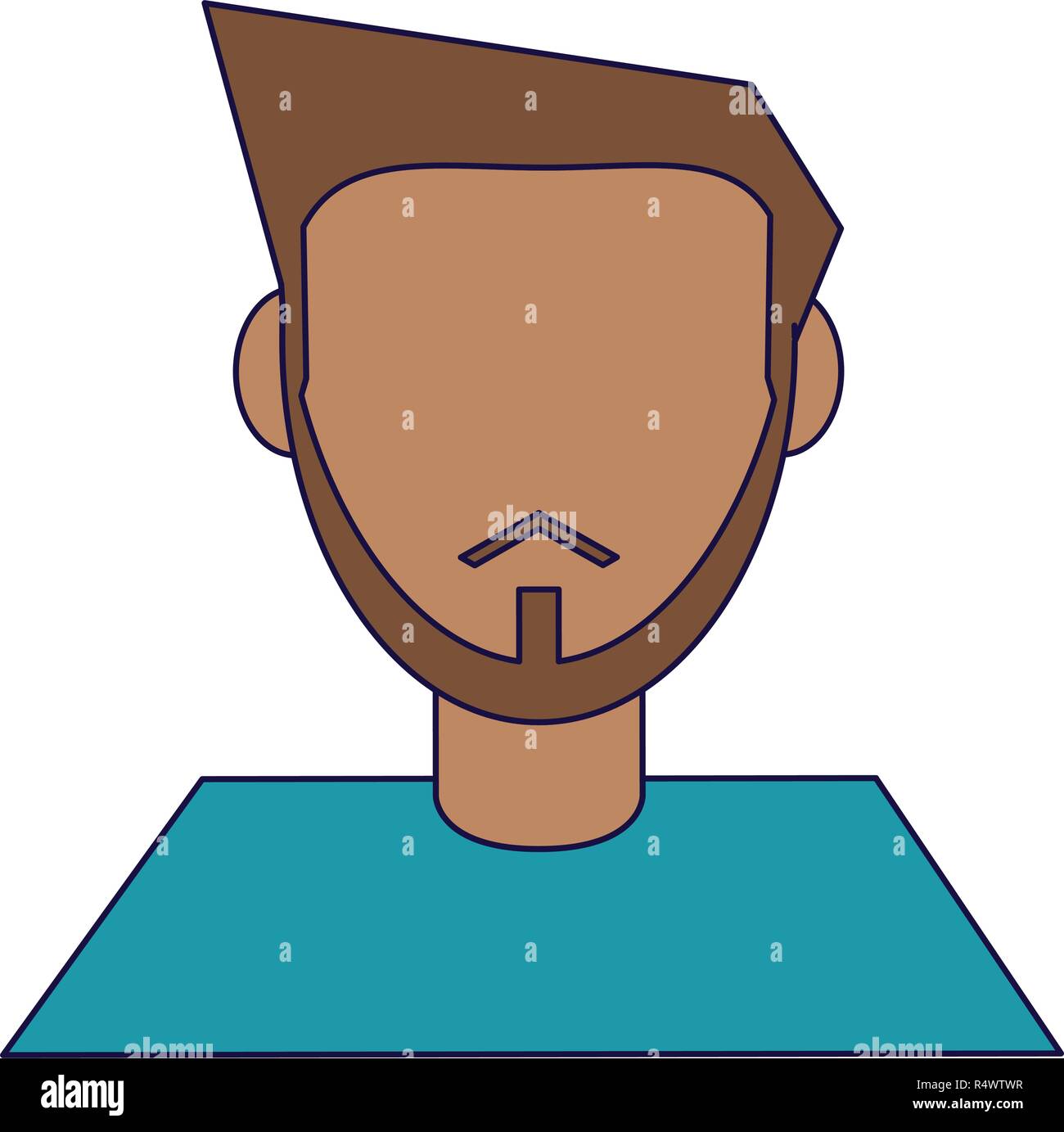 Man faceless profile Stock Vector Image & Art - Alamy