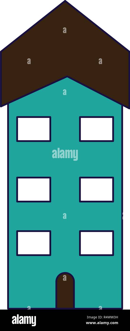 Residence building isolated Stock Vector Image & Art - Alamy