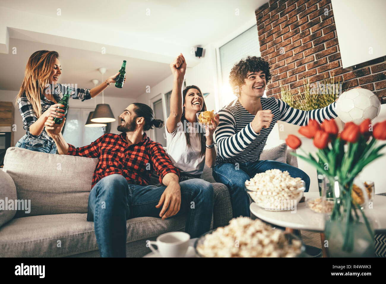 Sports Fans At Home