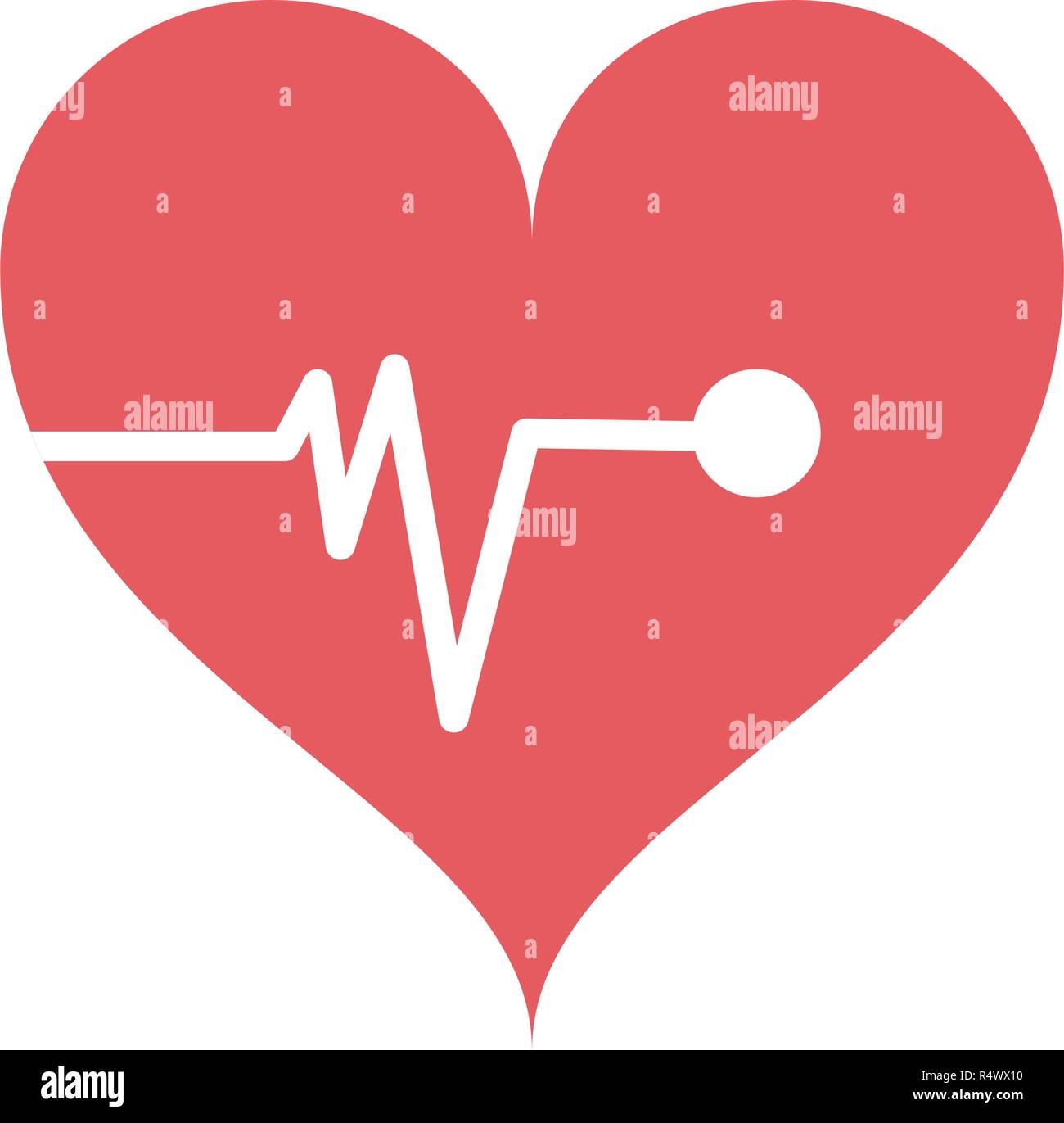 Heartbeat medical symbol Stock Vector Image & Art - Alamy