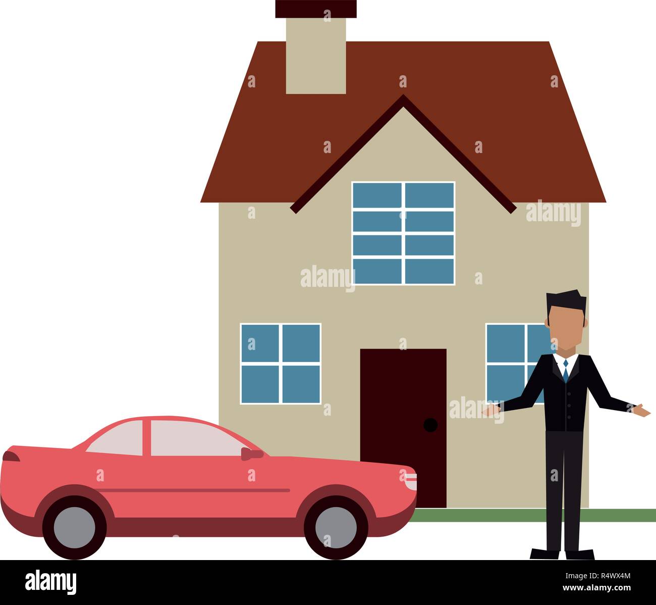Rich house car Stock Vector Images - Alamy