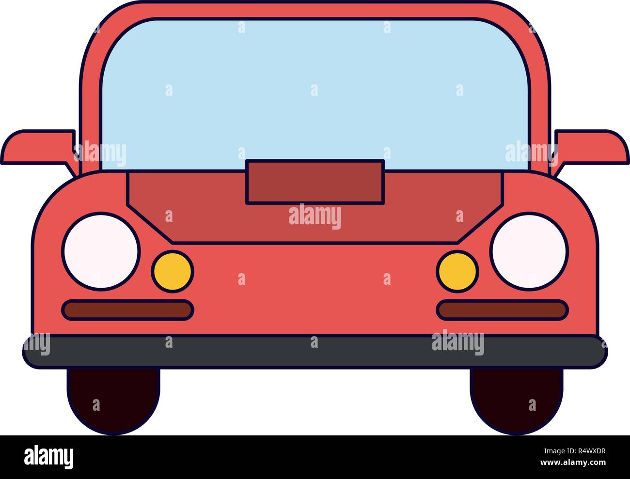 Car vehicle front view Stock Vector Image & Art - Alamy