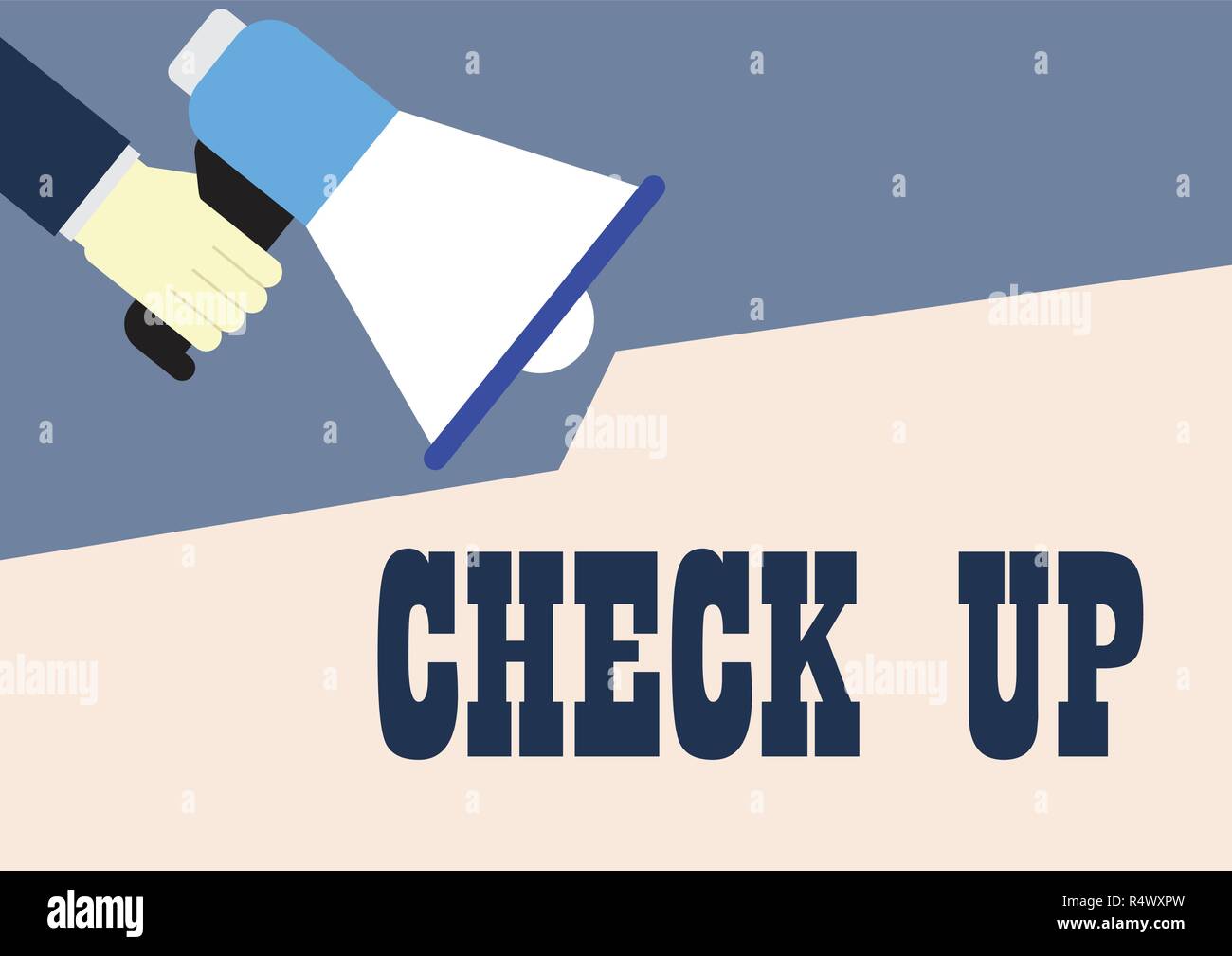 Ready hand holding megaphone Stock Vector Images - Alamy