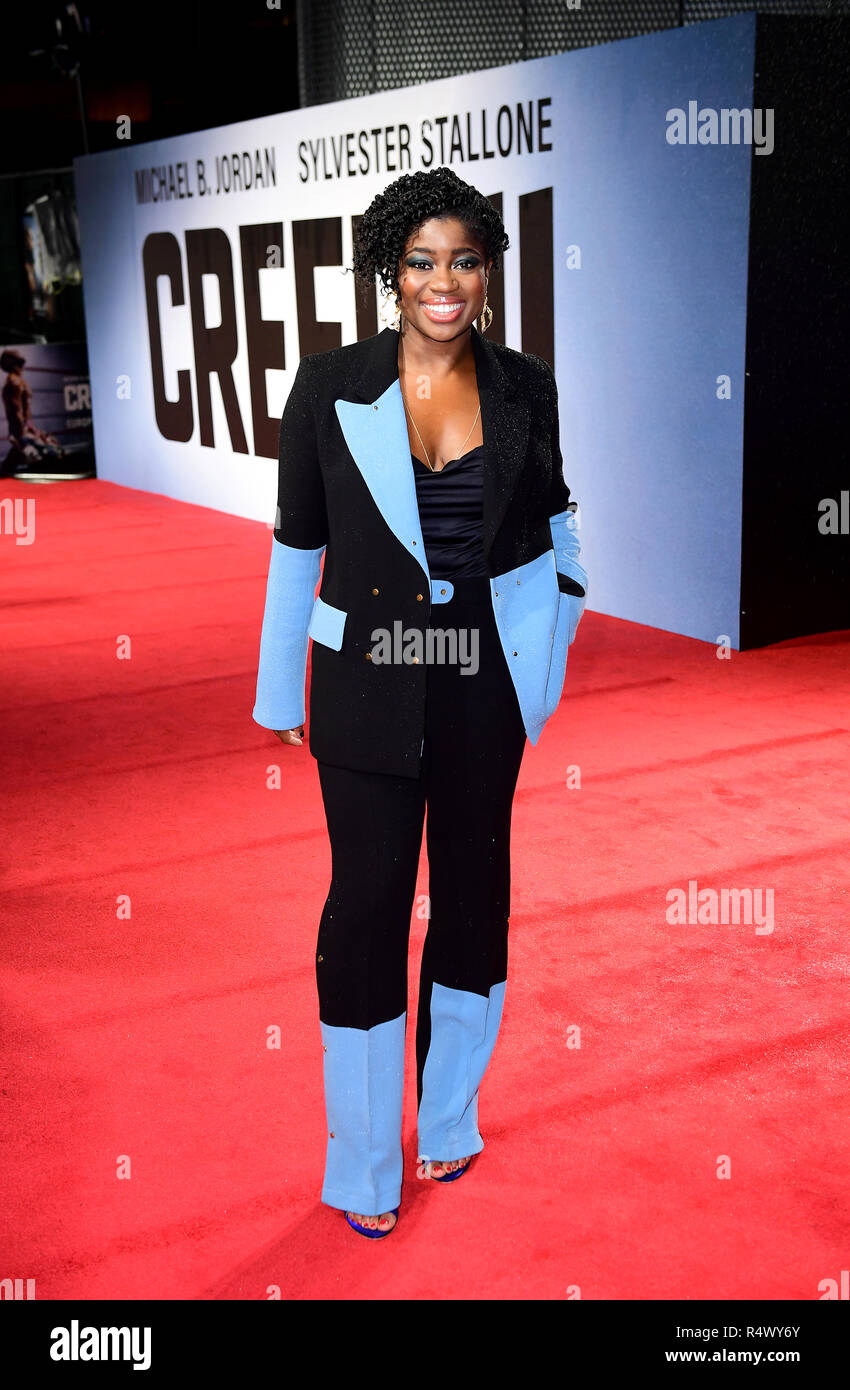 Clara amfo attending european premiere creed 2 held bfi imax hi-res ...