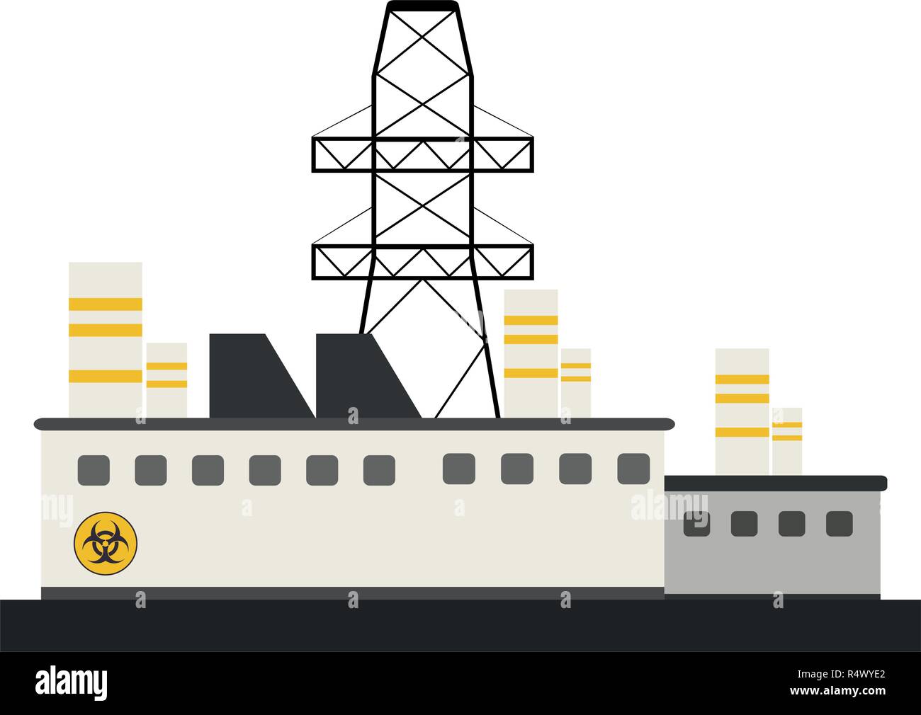 Nuclear plant building Stock Vector Image & Art - Alamy