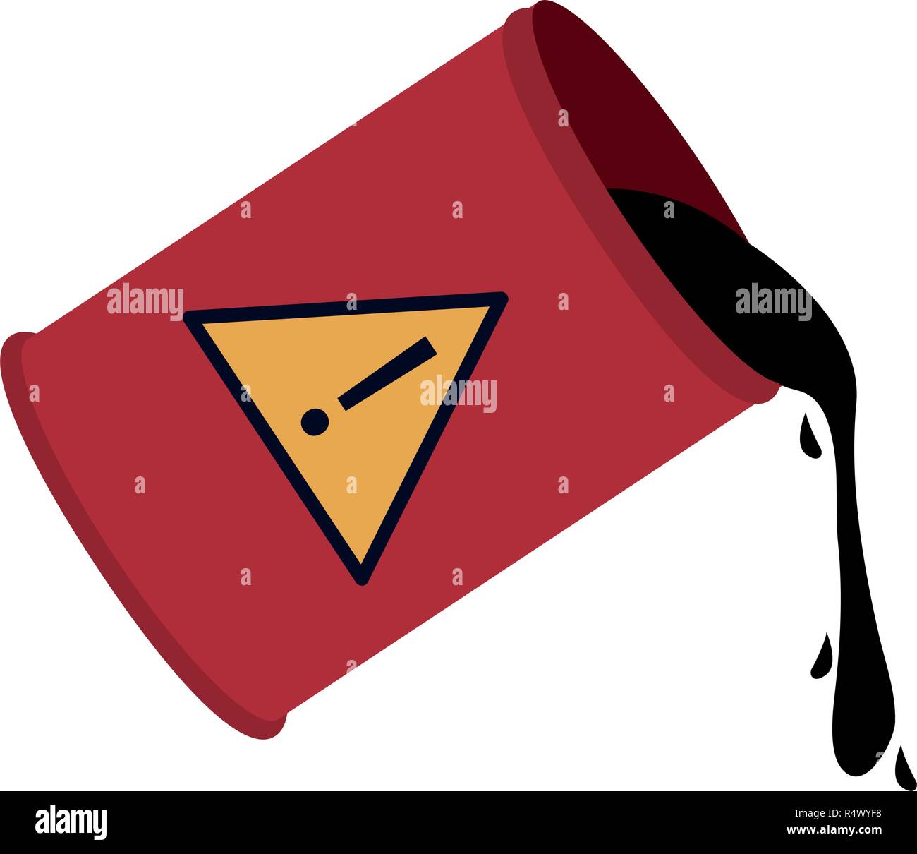 Oil barrel spilling Stock Vector Image & Art - Alamy