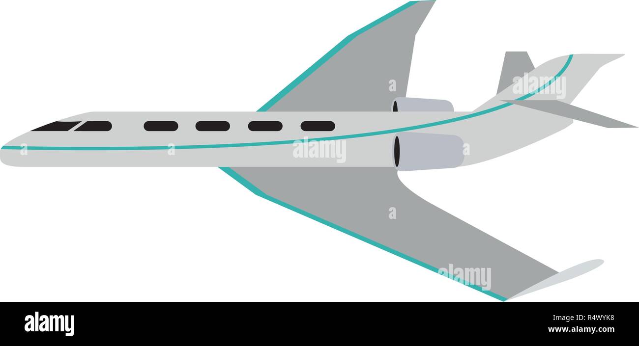 Jet private airplane Stock Vector Image & Art - Alamy
