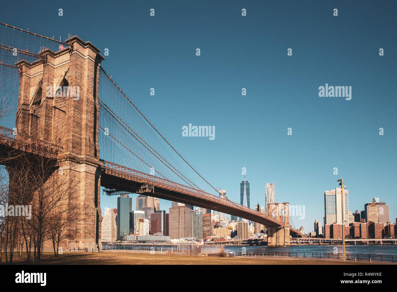 New York, Brooklyn Bridge, Lower Manhattan, USA Stock Photo - Alamy