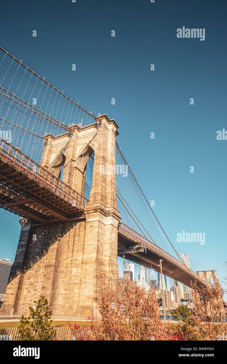 New York, Brooklyn Bridge, Lower Manhattan, USA Stock Photo - Alamy