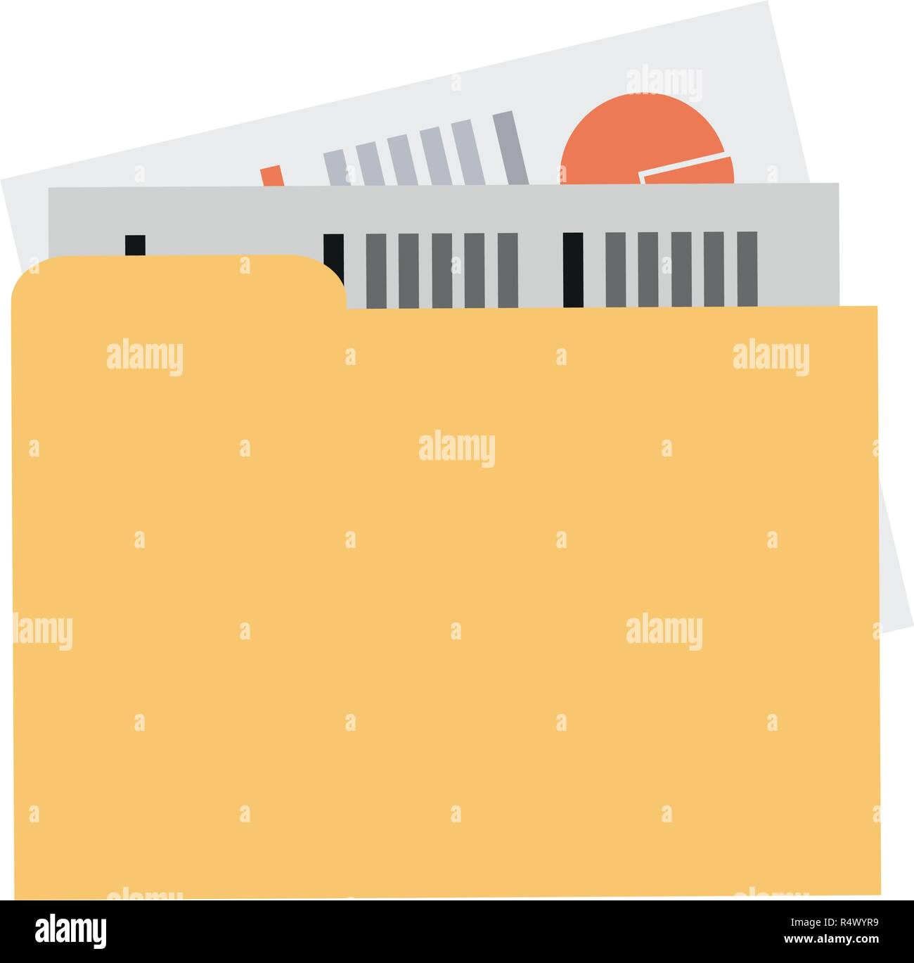 Reports and files Stock Vector Images - Alamy