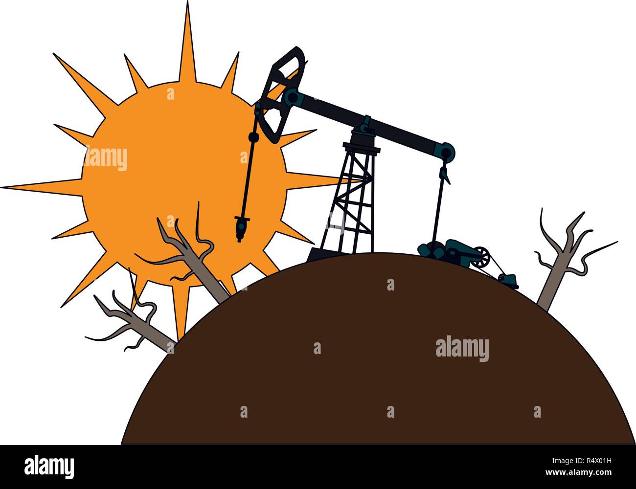 Fuel pump refinery Stock Vector Image & Art - Alamy